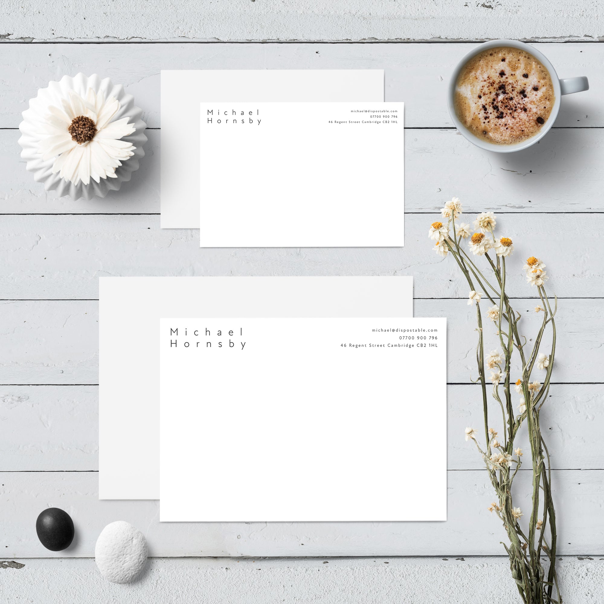 Flat Notecard Stationery Set - 'Durham' – Me Loovely