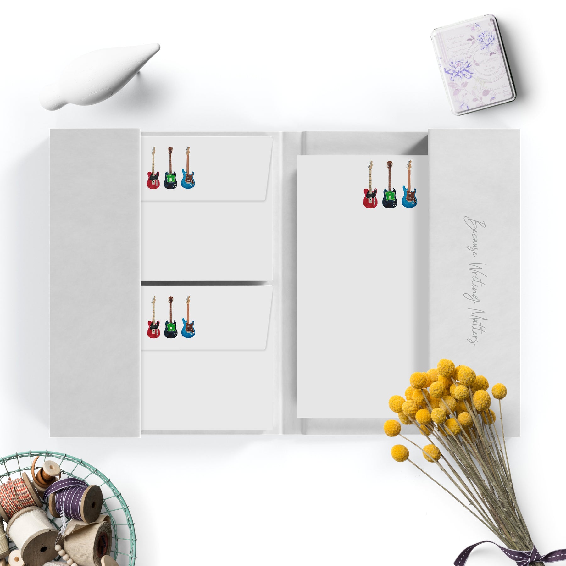 Electric Guitars Letter Writing Set – Me Loovely