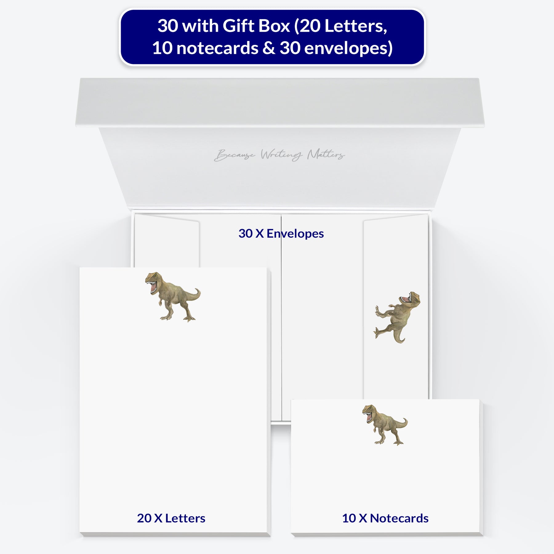 T-Rex Letter Writing Set – Me Loovely