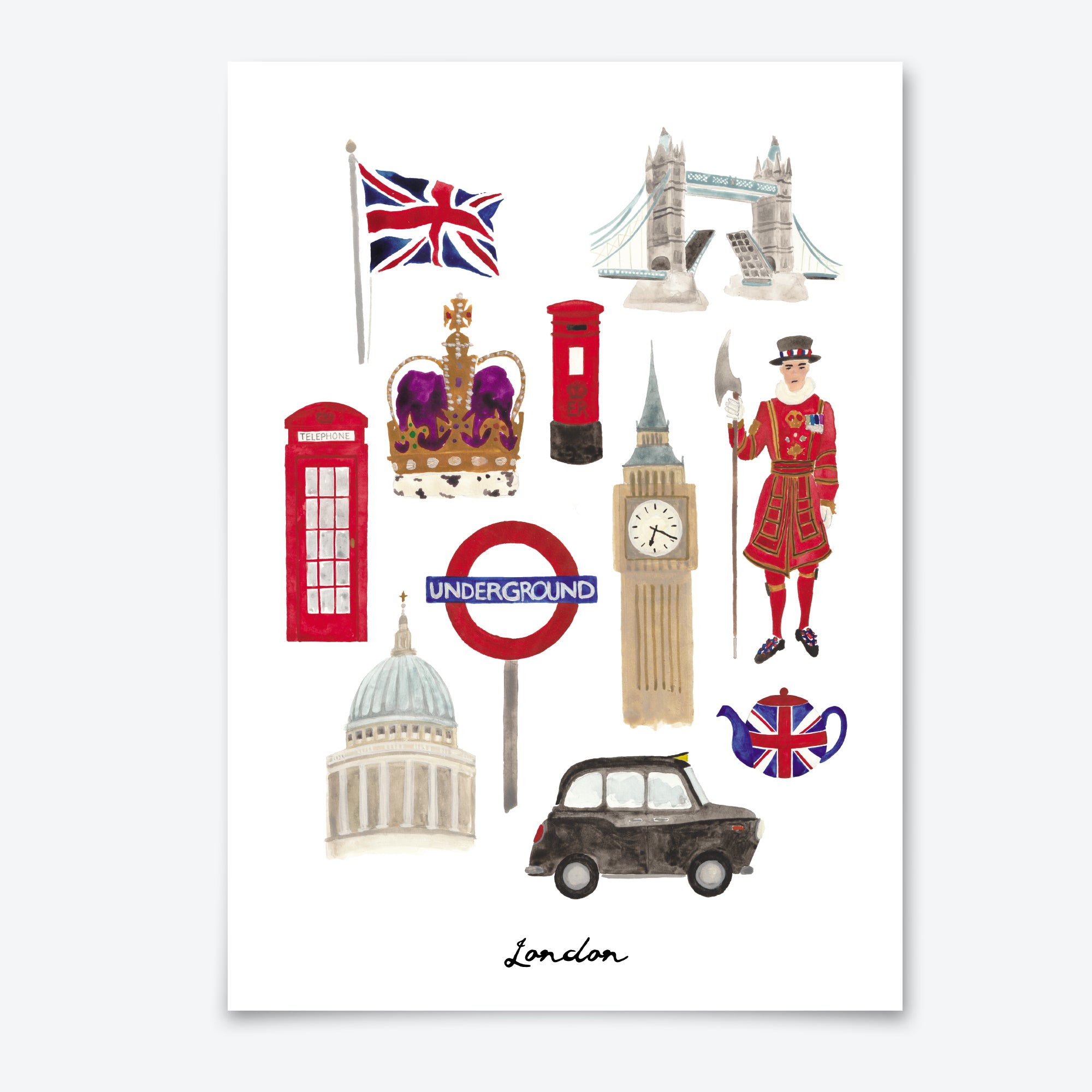 'London City Collage' Wall Print – Me Loovely