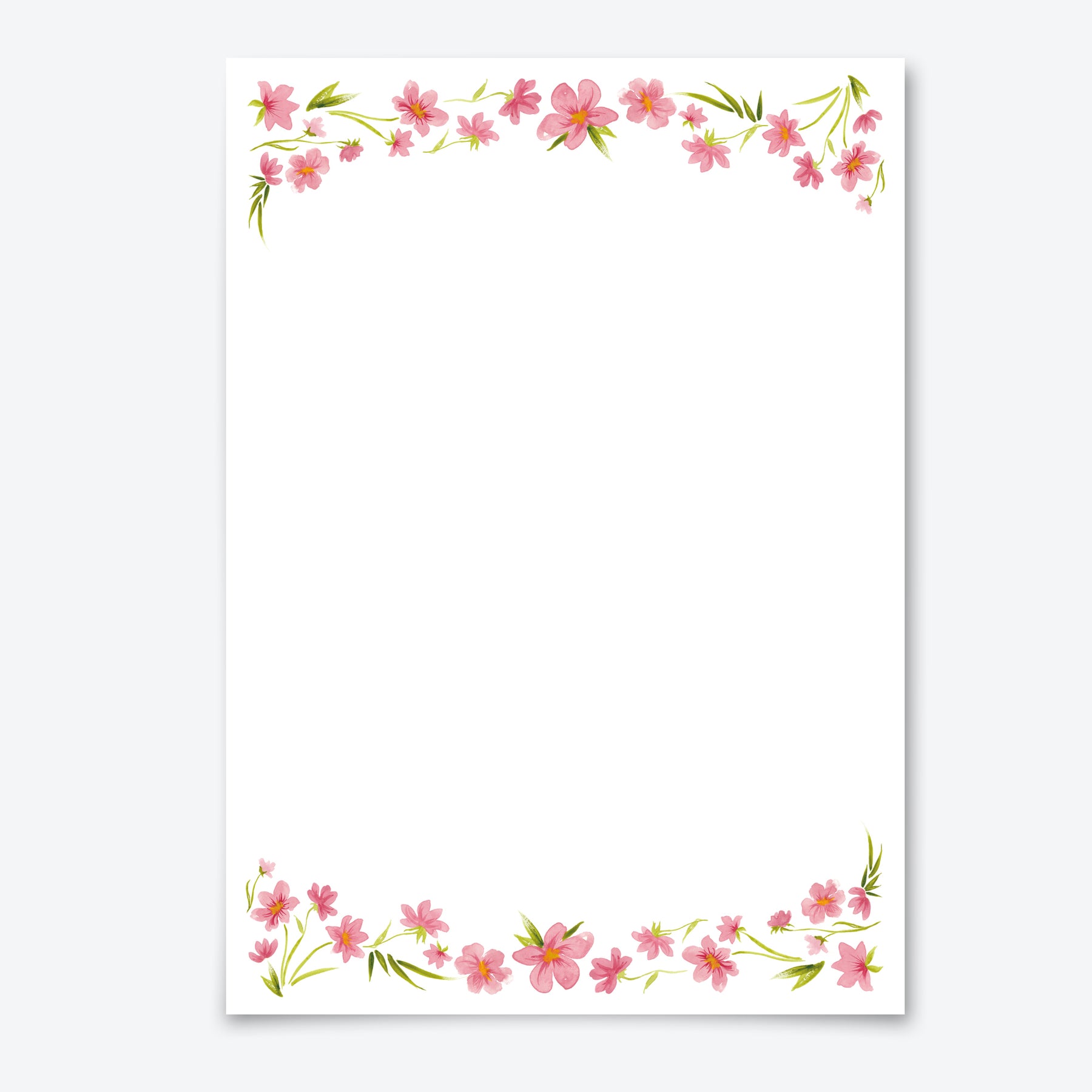 Floral Border Letter Writing Set – Me Loovely